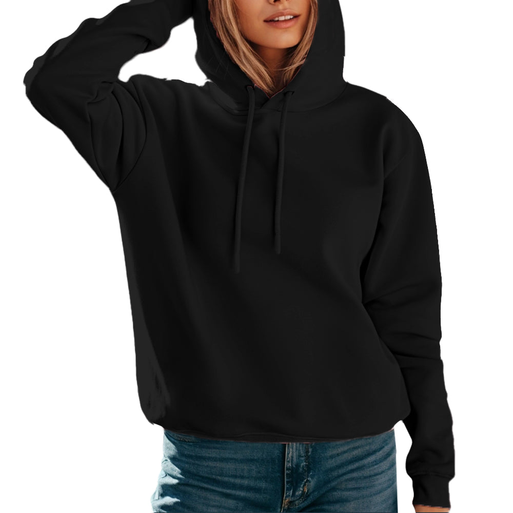 3715 Womens Fleece Perfect Pullover Cropped Hoodie 825 Oz Circle